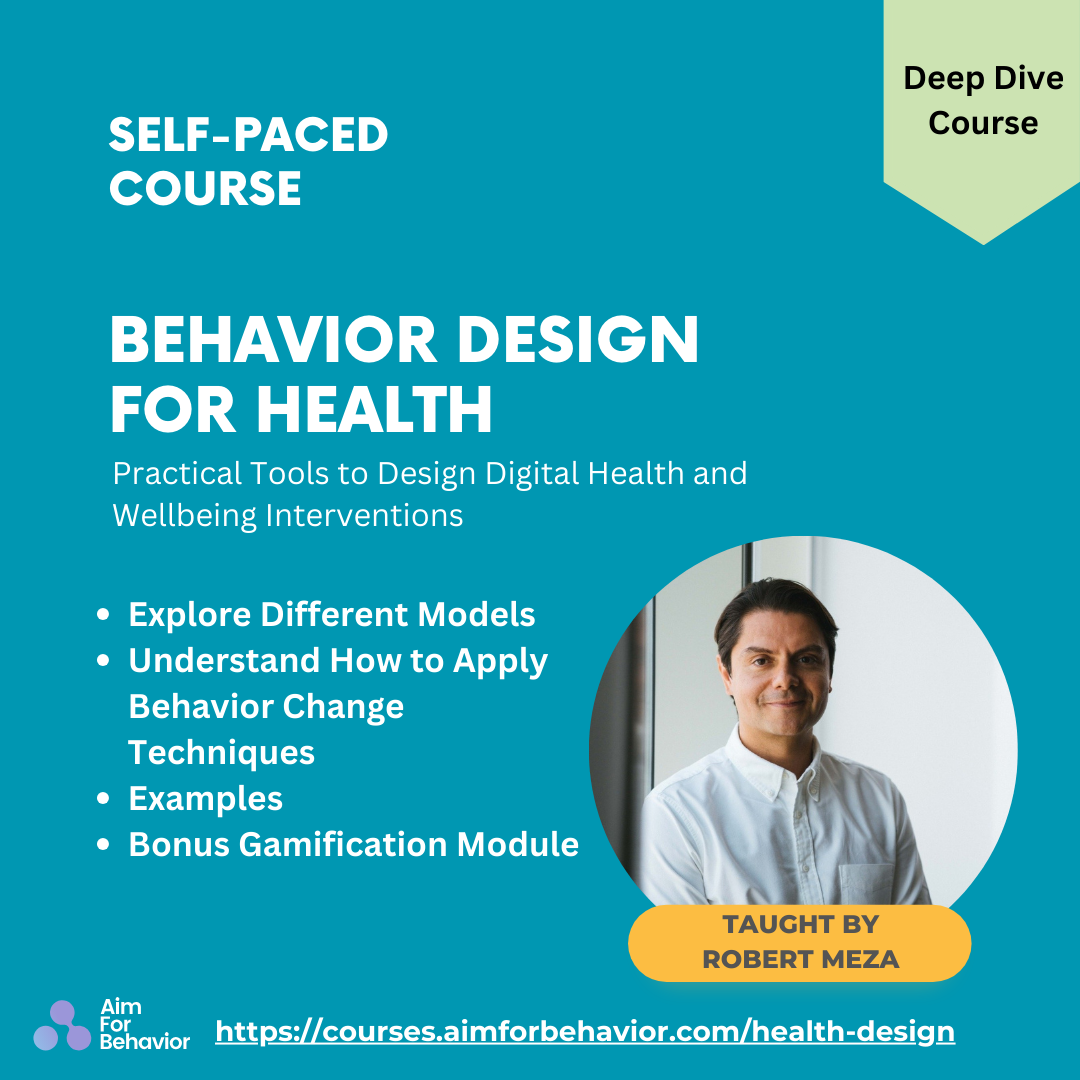 Behavior Design For Health